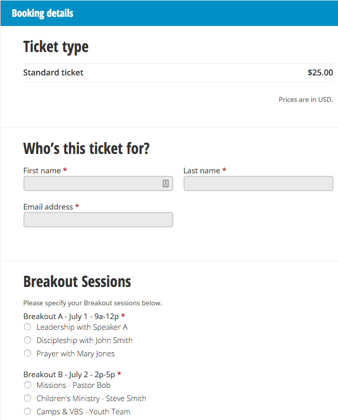 How to Set Up Breakout Sessions with Attendee Details