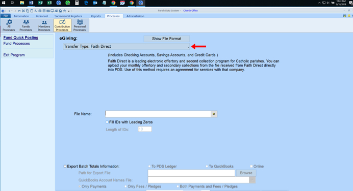 Learning about Parish Data Systems