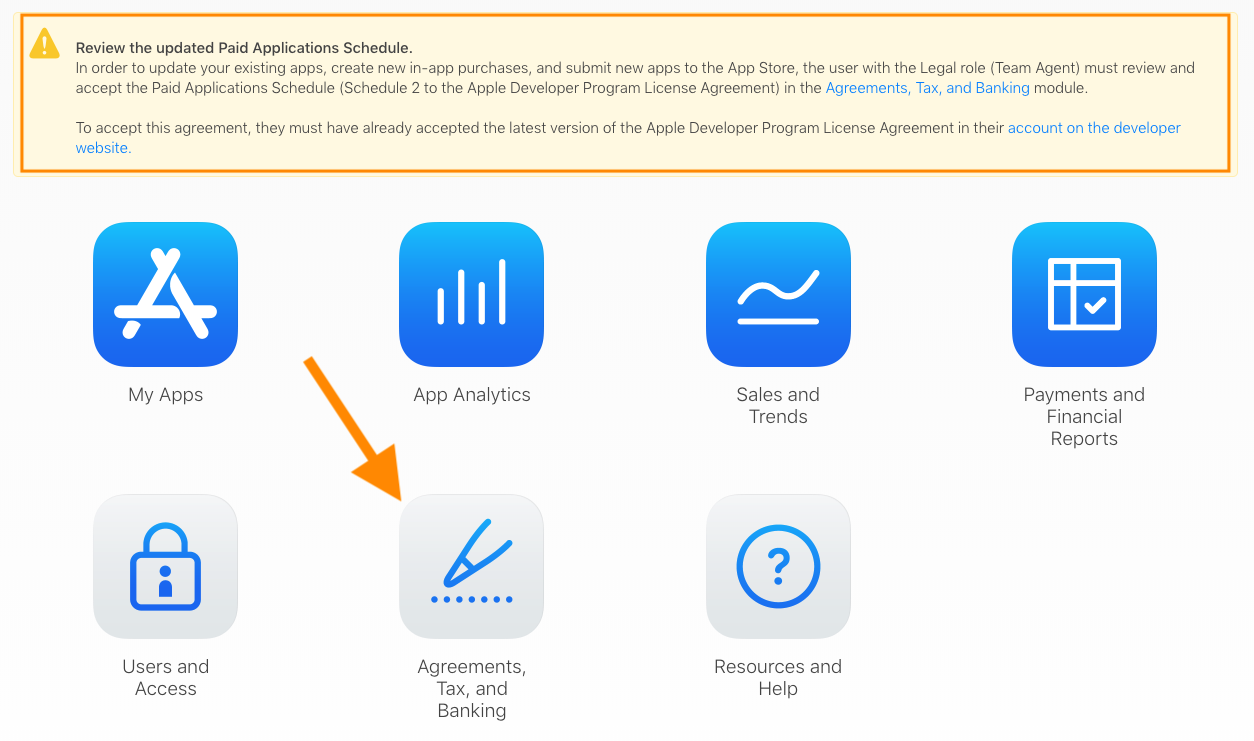 How to Accept the Apple Paid Applications Schedule Agreement