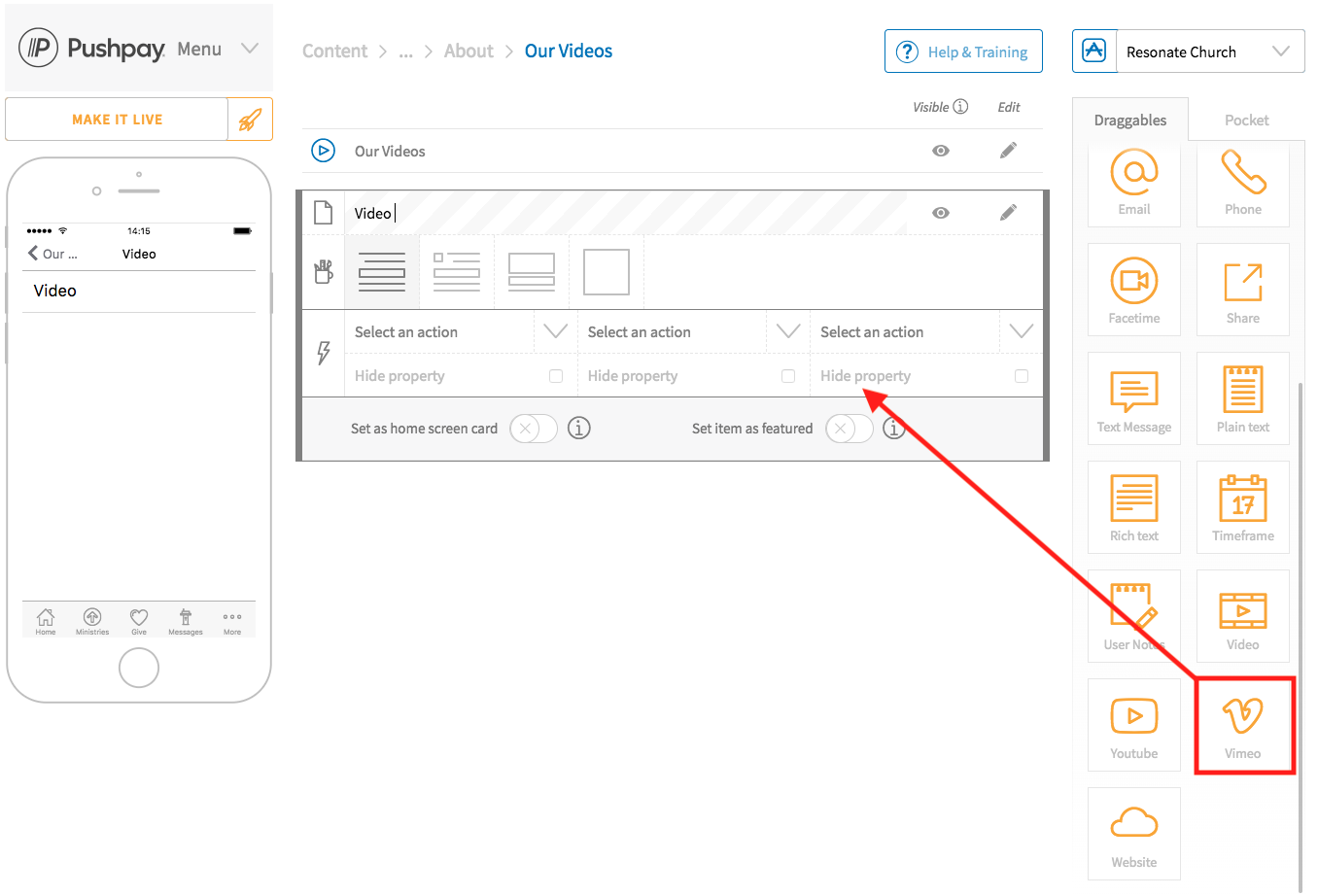 How to Add a Vimeo Video