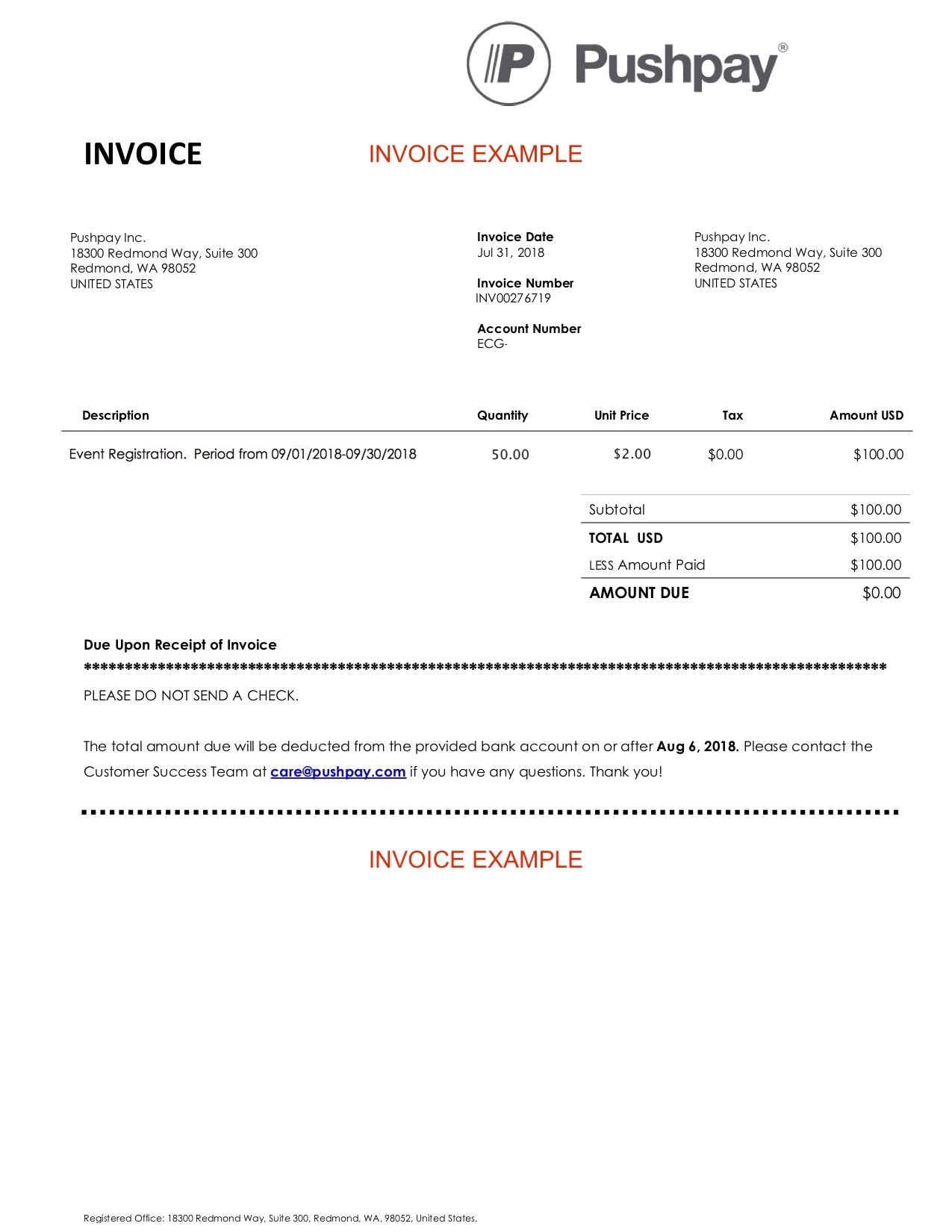 Learning about the Cost of Pushpay Events
