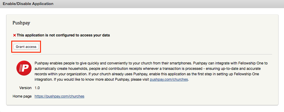How to Set up the Integration with Fellowship One