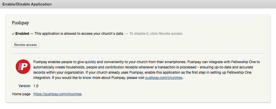 How to Set up the Integration with Fellowship One