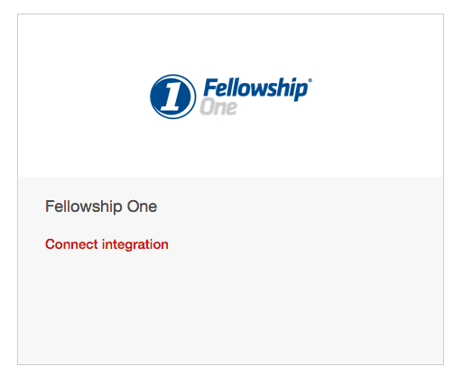 How to Set up the Integration with Fellowship One