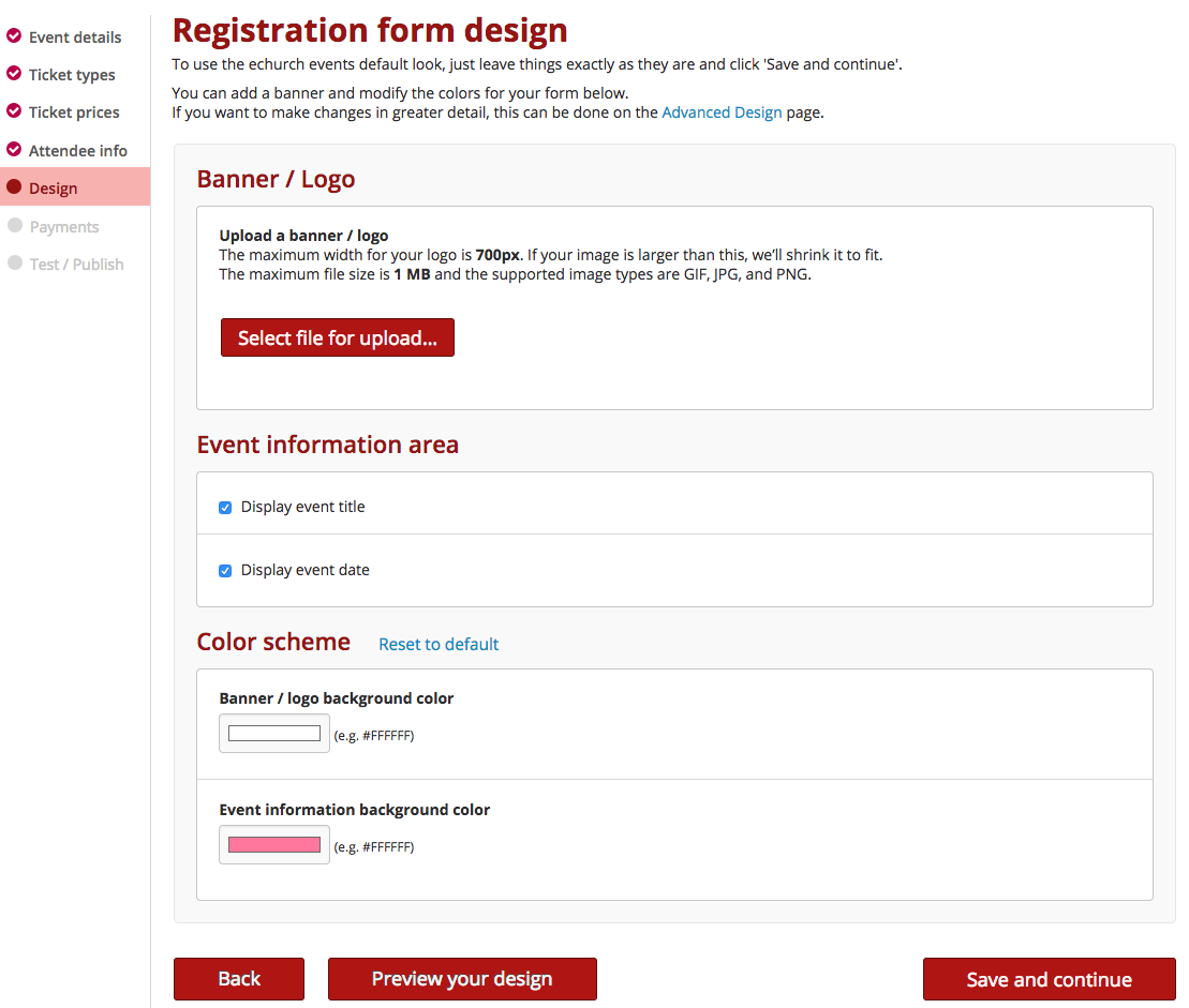 How To Create Your First Event