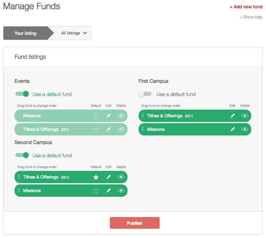 Learning about Funds