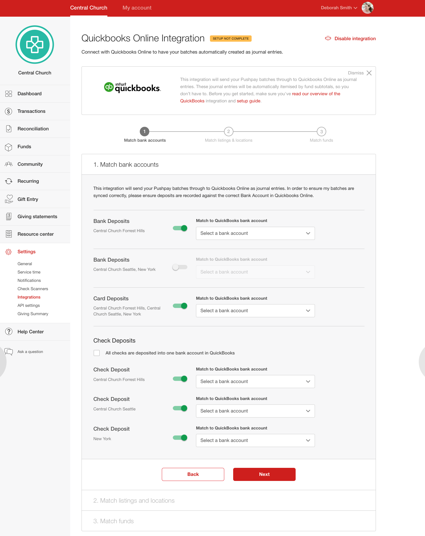 How to Set up the Integration with QuickBooks Online