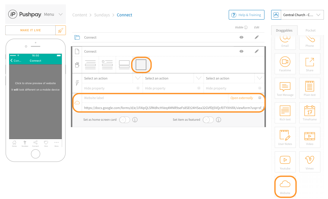 How to Include a Form