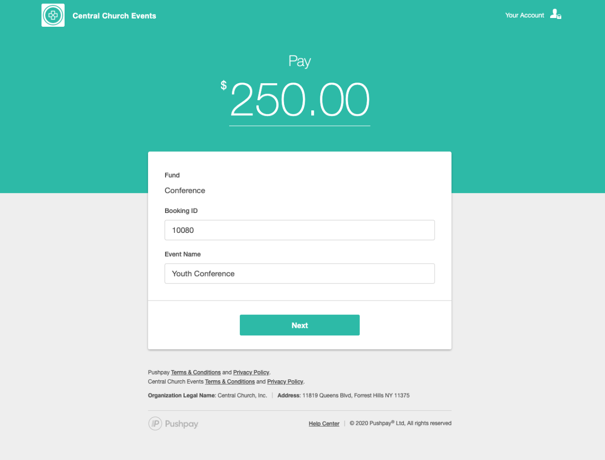 Event Registration Payment Flow