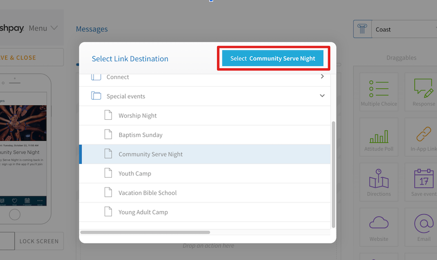 How to Add an In-App Link to a Push Notification