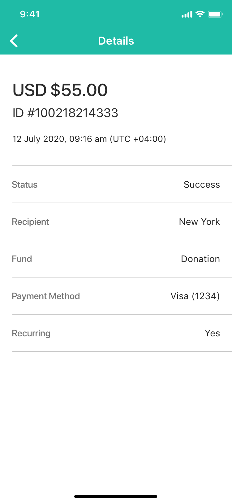 Learning about Transaction History in App
