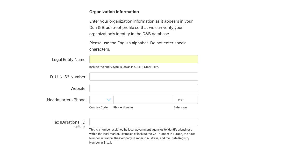 How to Submit your Apple Developer Account Application