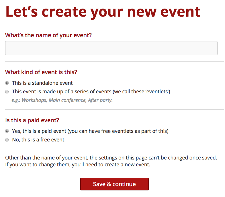 How To Create Your First Event