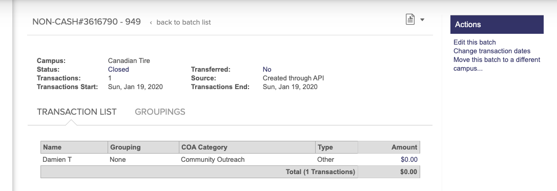 Learning about Cash and Check Batching with Pushpay ChMS (previously CCB)