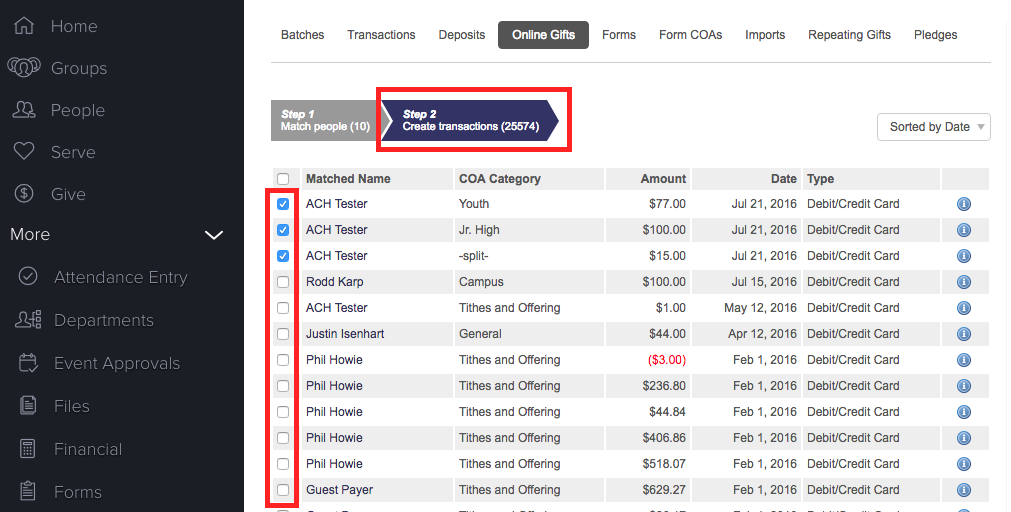 How to Reconcile with Pushpay Giving and Pushpay ChMS (previously CCB)
