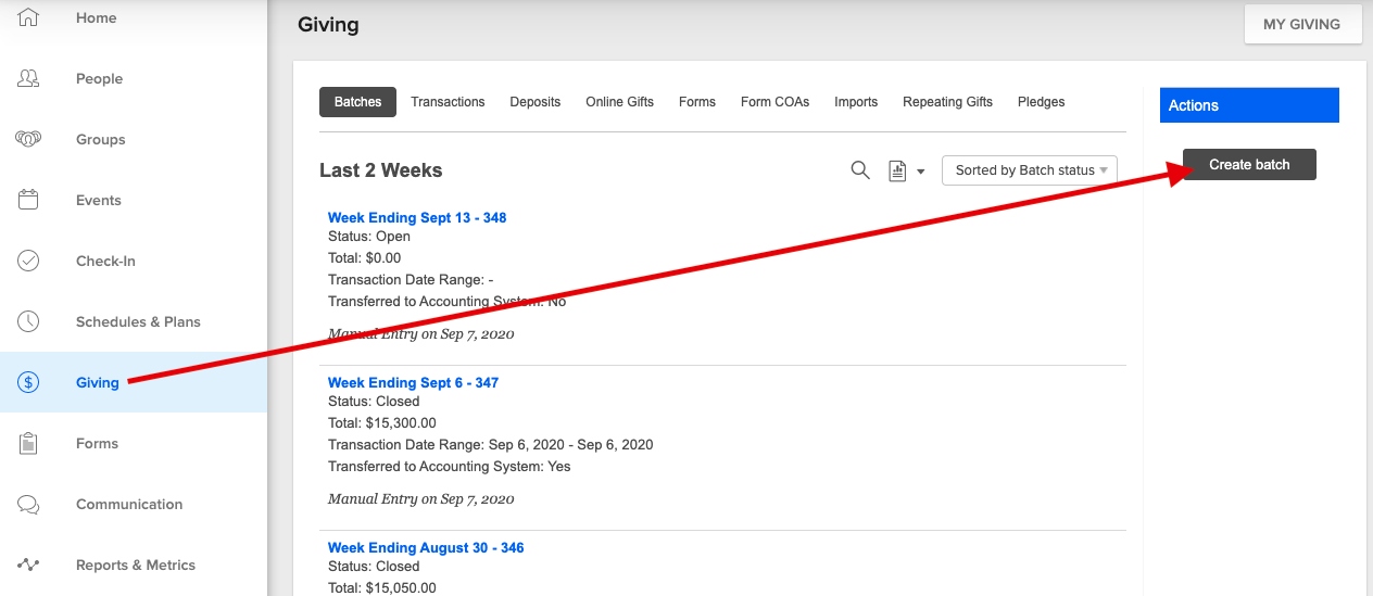 How to Reconcile with Pushpay Giving and Pushpay ChMS (previously CCB)