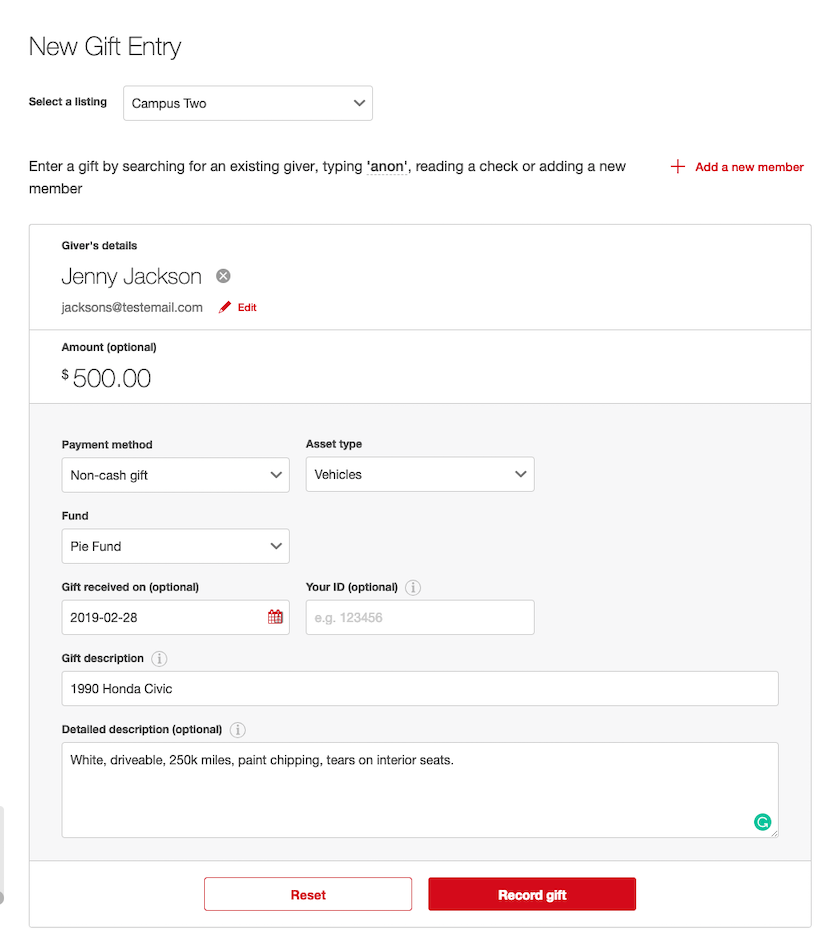 How to Record Non-cash Donations