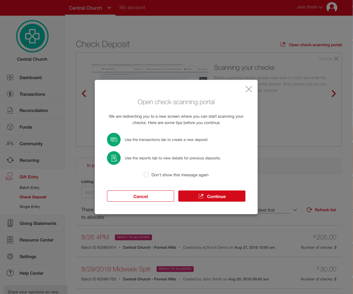 How to Process Checks: Step 1 - Scanning Checks