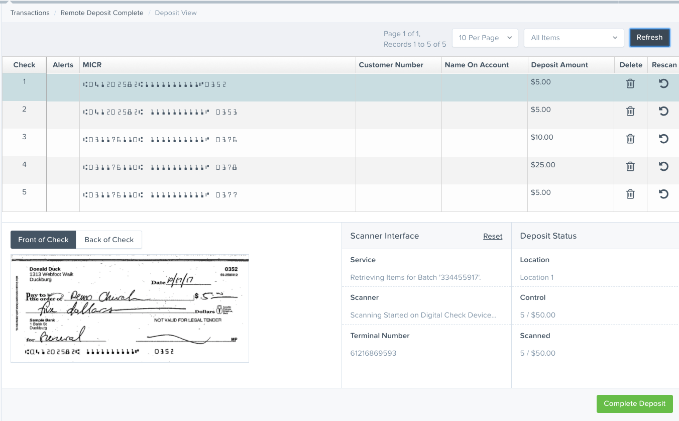 How to Process Checks: Step 1 - Scanning Checks