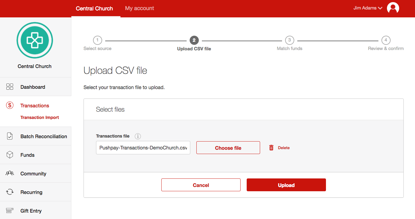 Learning about Transaction Import