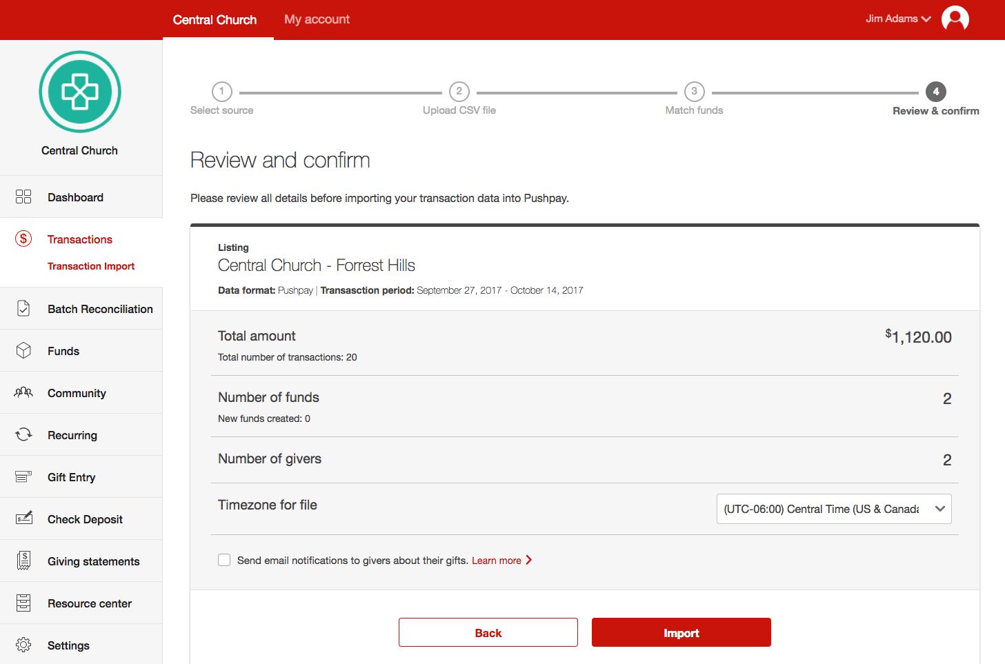 Learning about Transaction Import