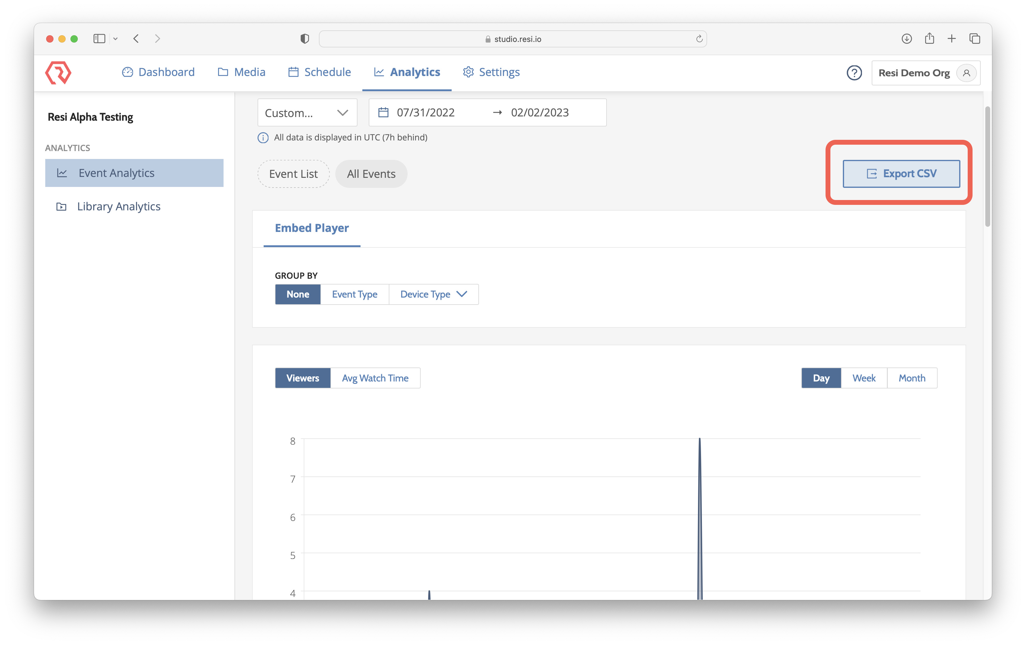Export Your Analytics