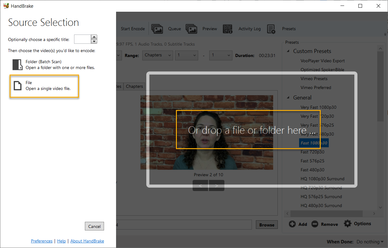 Export or Convert Your Video for Use with Resi
