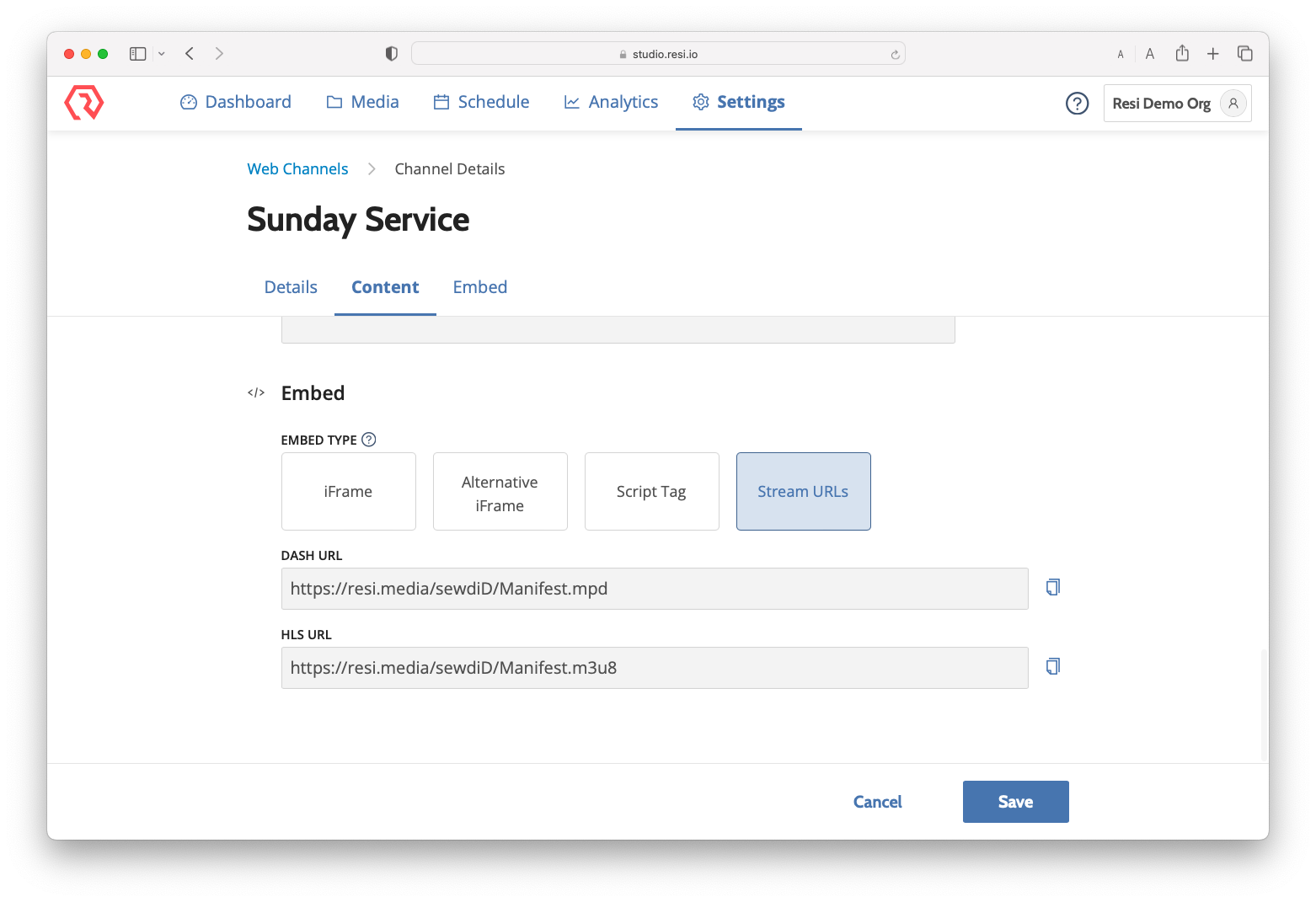Can I Broadcast to a Roku Channel With Resi?