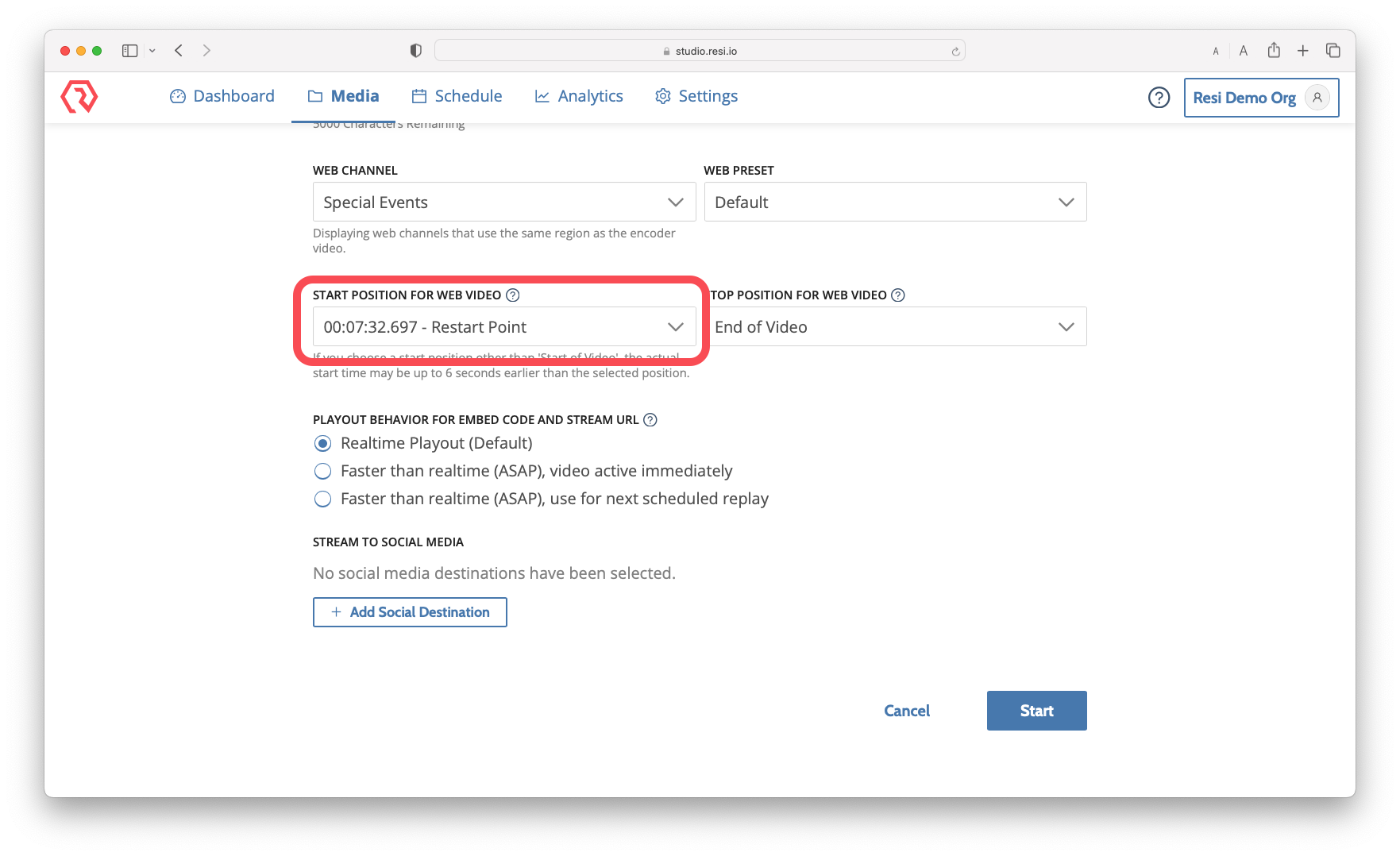 Can I Restart a Failed Broadcast?