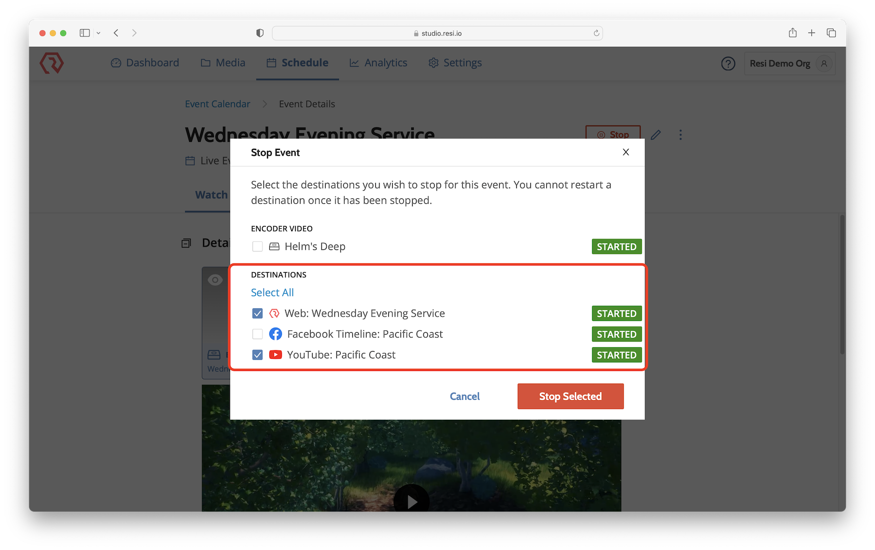 How Do I Stop Multiple Destinations at Once?