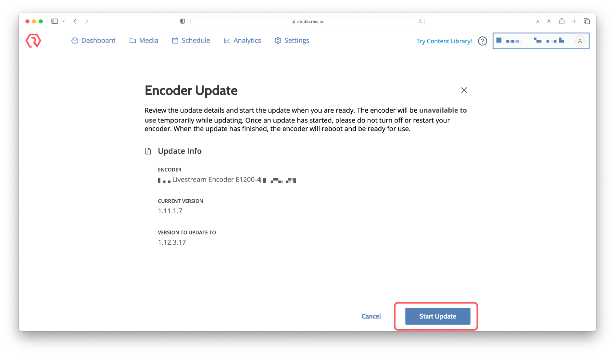 How Do I Update My Hardware Encoder?