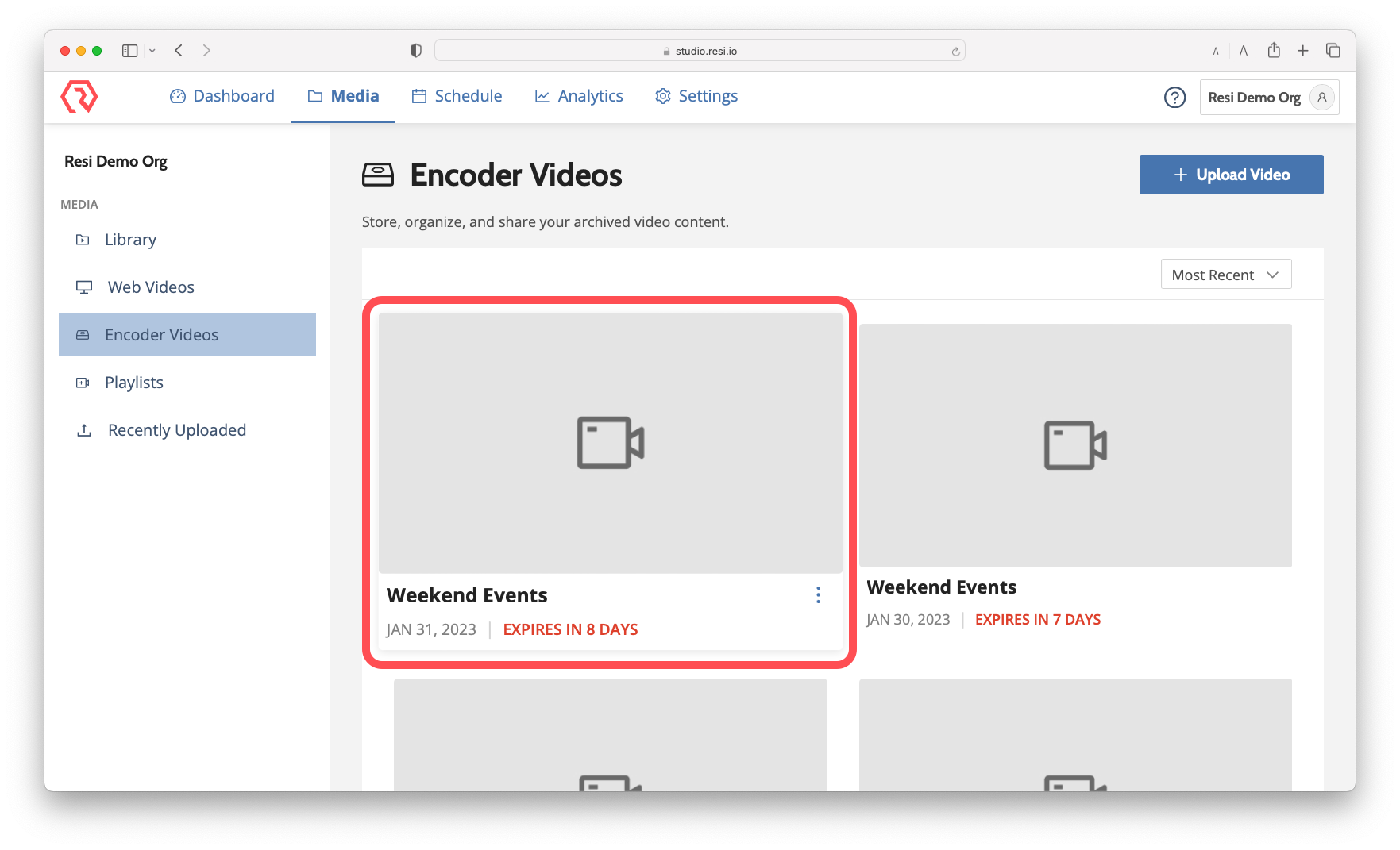 How Can I See Video That's Currently Encoding?