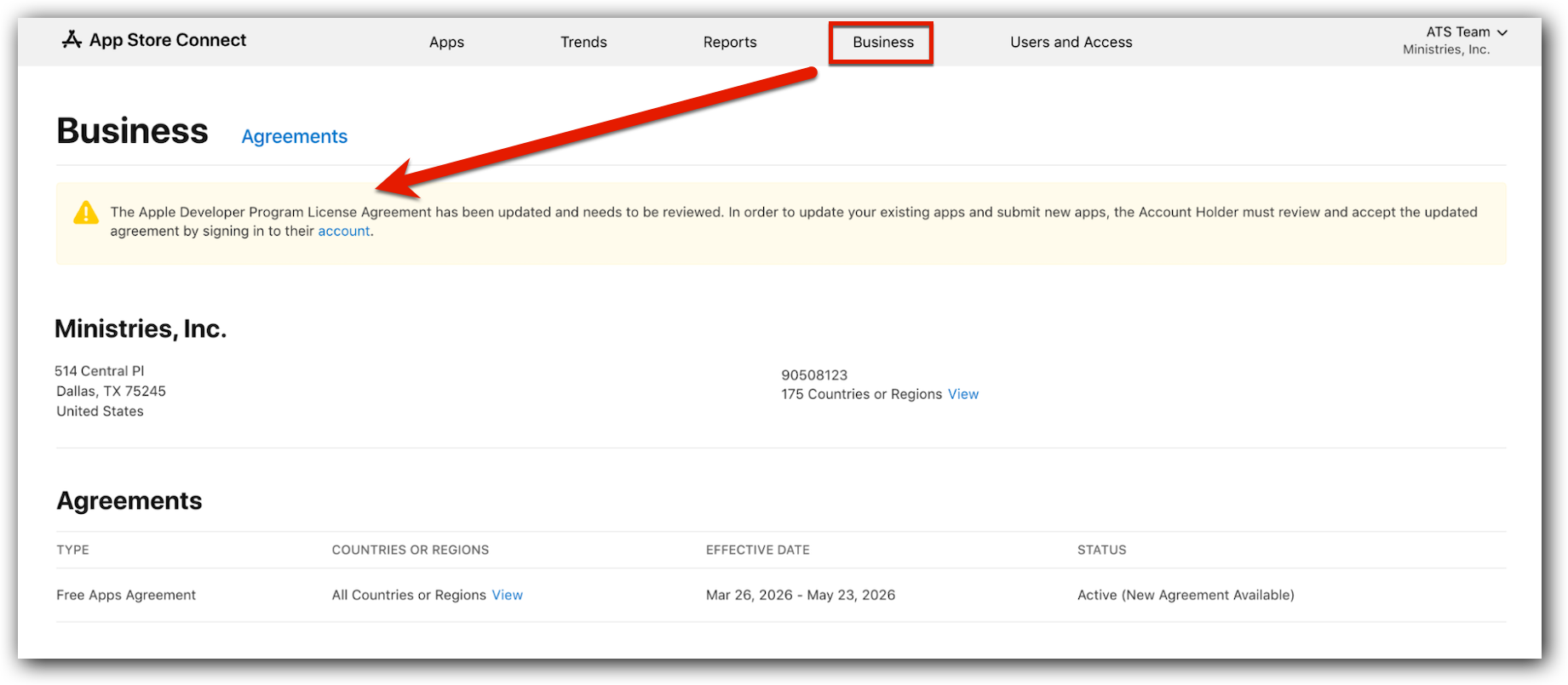 How to Accept the Apple Program License Agreement
